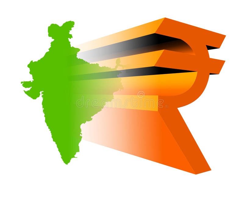 New rupee symbol stock illustration. Illustration of rupee - 16180360