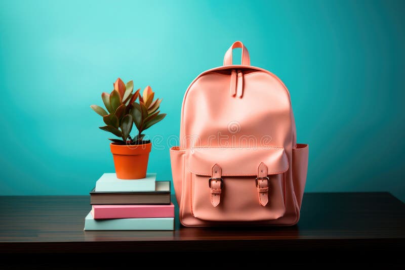 New School Bag on a Student S Desk in the Classroom. Back To School ...