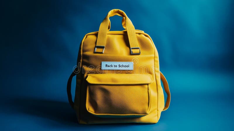 The New School Year is Approaching and a Bright Yellow Backpack is ...