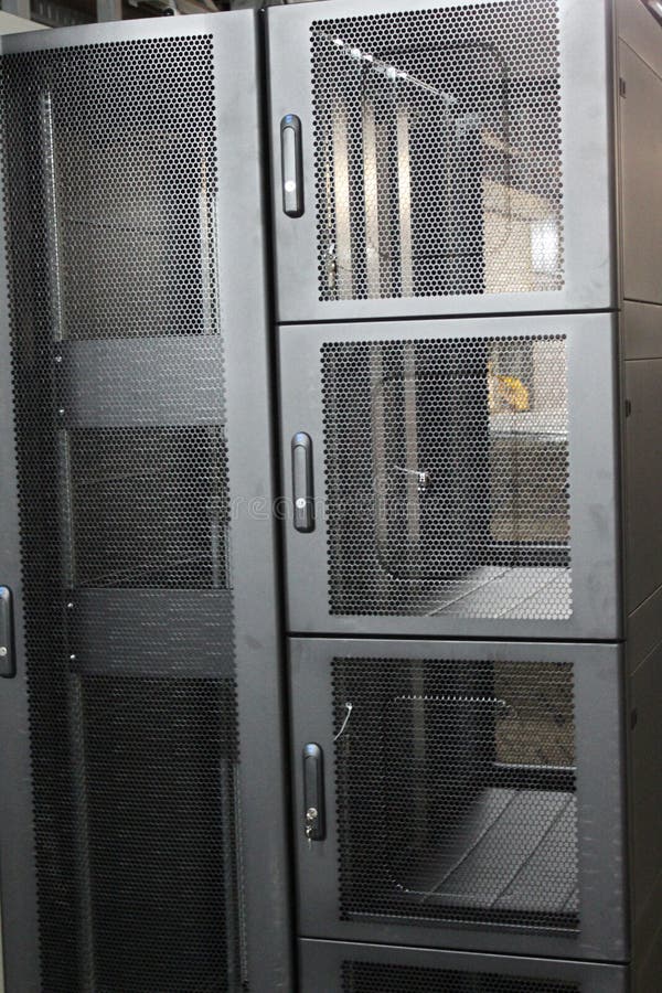 Cabinets with Equipment for the Control of Power Substation Stock Photo ...