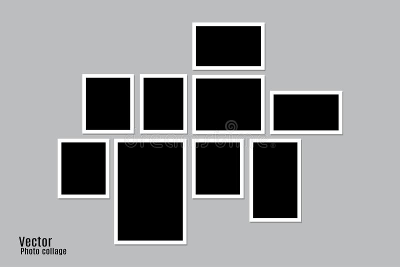 New Sets of Collage Templates with Vector Illustrations Stock Vector ...