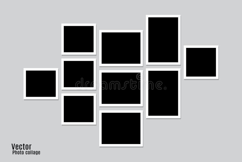 New Sets of Collage Templates with Vector Illustrations Stock Vector ...