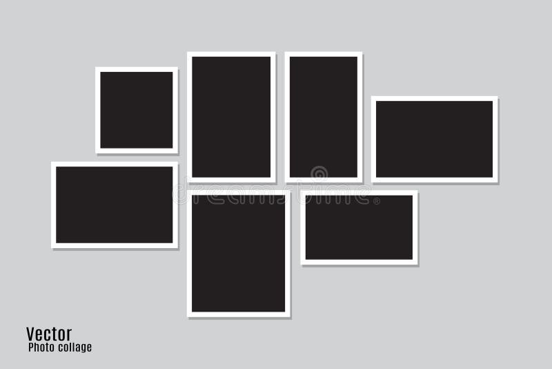New Sets of Collage Templates with Vector Illustrations Stock Vector ...
