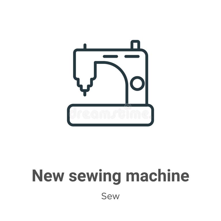 Sewing Machine Outline Vector Stock Illustrations 4 370 Sewing