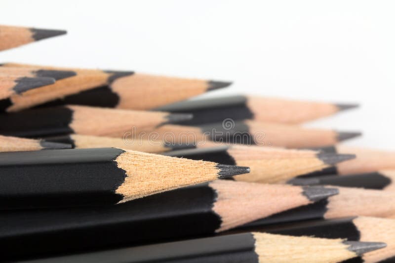 New sharp black pencils stock image. Image of pointy - 36589287