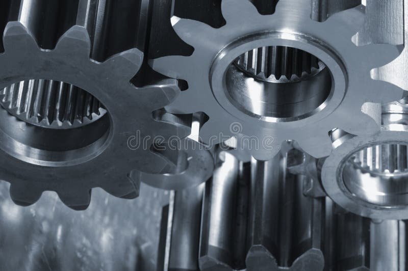 New shiny gear-machinery stock image. Image of evolution - 1876845