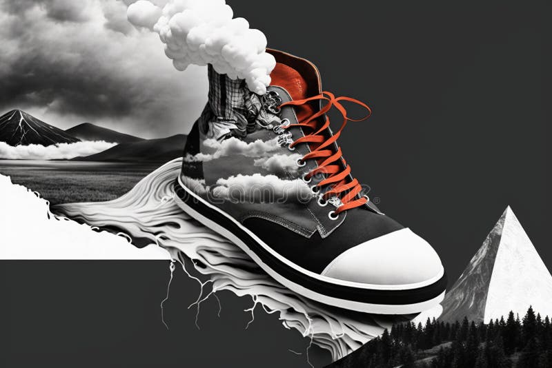 High Contrast Surreal Collage, Created with Generative AI Technology ...