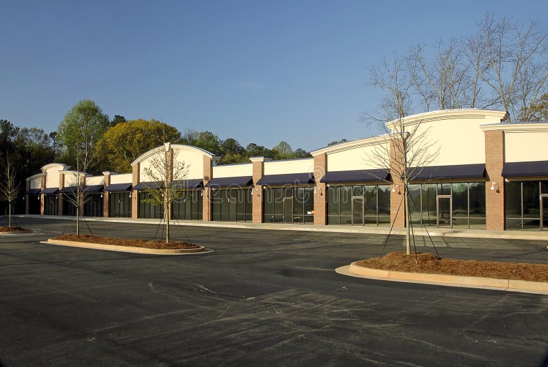 New Shopping Plaza stock image. Image of stores, shopping - 2219047
