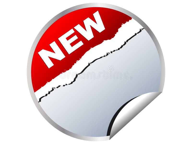 NEW sign stock vector. Illustration of colorful, creation - 8512856