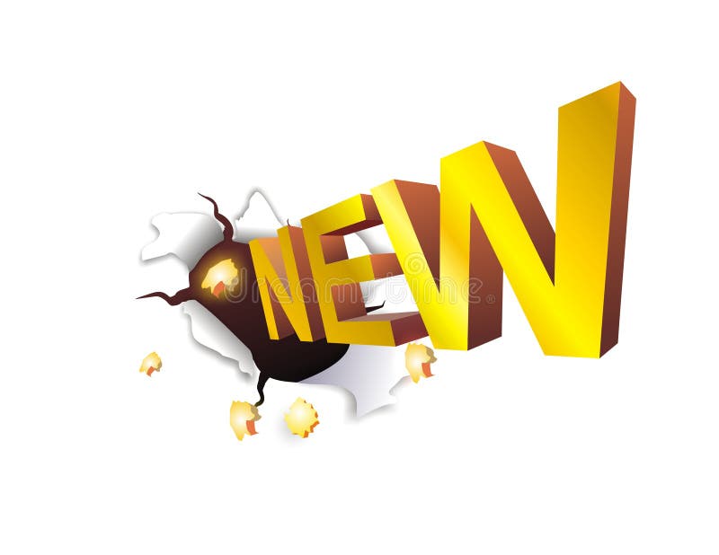 New Sign stock illustration. Illustration of message - 26820322