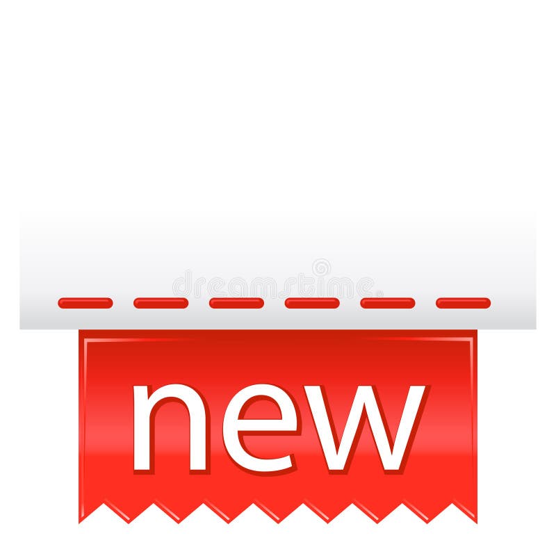 New sign stock vector. Illustration of label, dotted, mark - 9240057