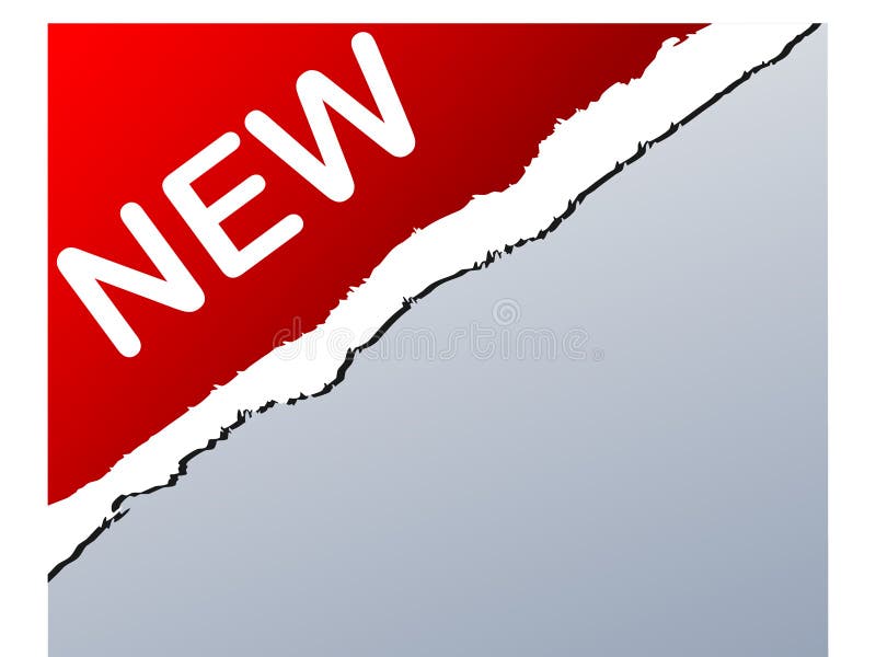 «New» sign stock vector. Illustration of ribbon, symbol - 7742841