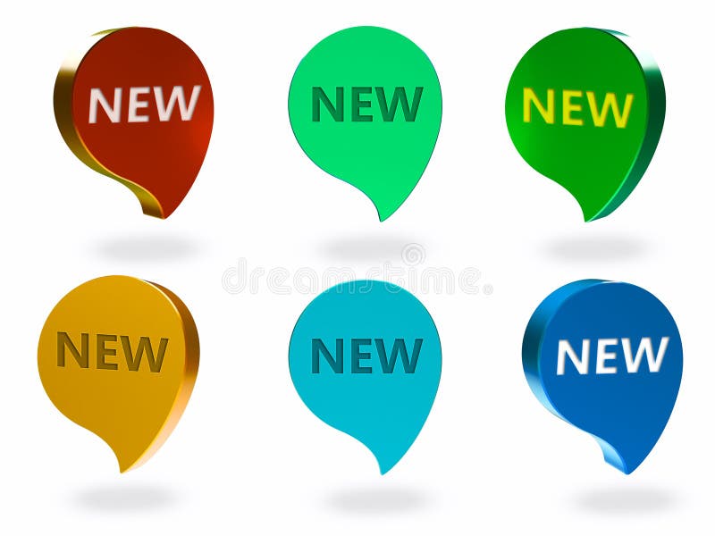 The new sign stock illustration. Illustration of icon - 111485598