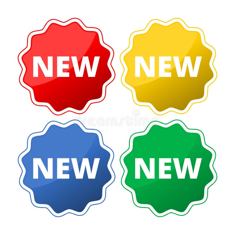 New sign icon stock vector. Illustration of label, concept - 128360891