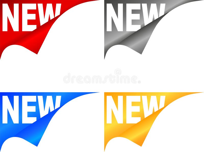 New Sign on a Transparent Background. Vector Illustration Stock Vector ...