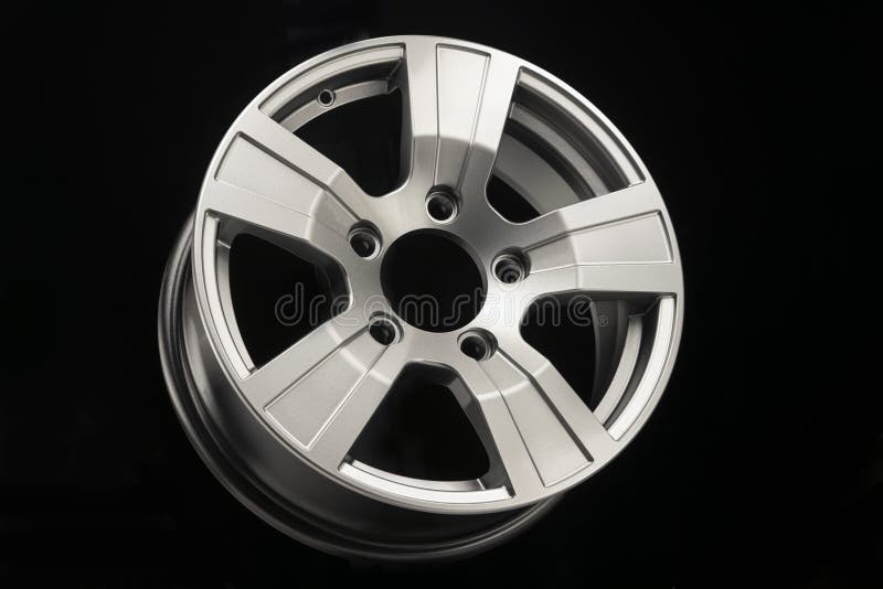 Silver New Alloy Wheel in the Form of a Five-pointed Star. Black ...