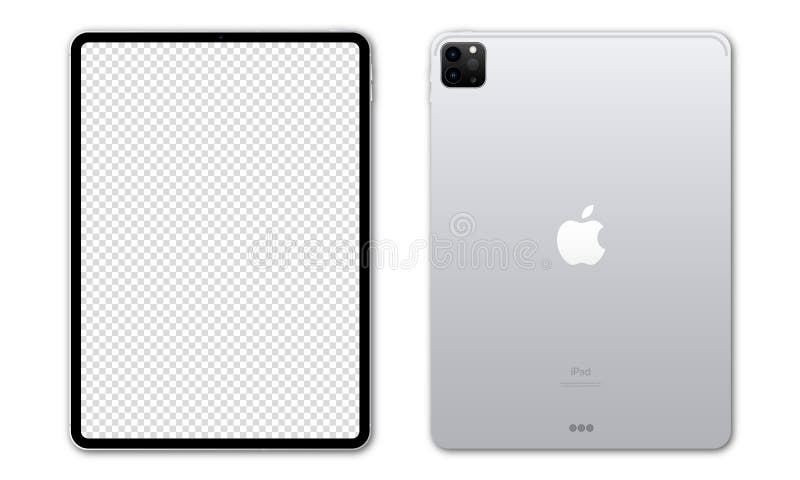 New Silver IPad Pro by Apple Inc. Blank Screen Ipad and Back Side Ipad ...