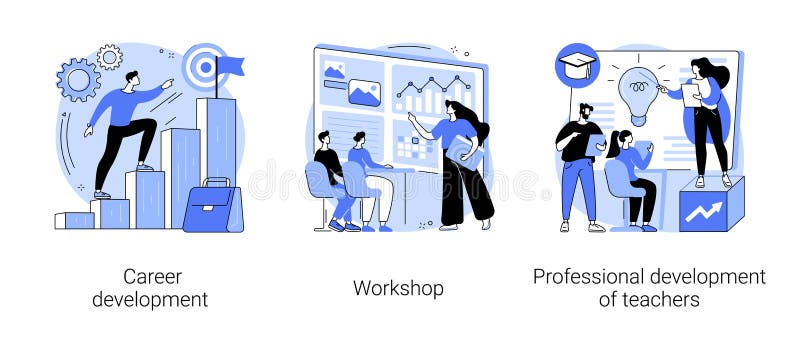 Employee Skills Training Abstract Concept Vector Illustrations. Stock ...