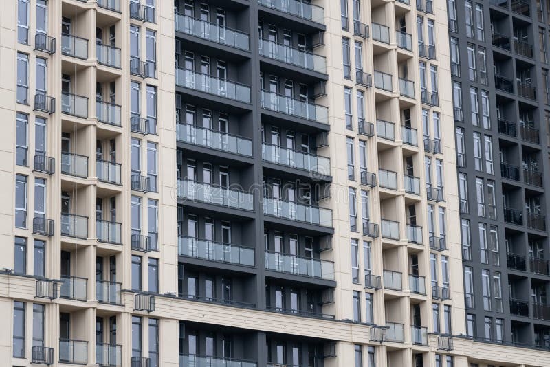 New Skyscraper Windows. Modern Building Facade Stock Photo - Image of ...