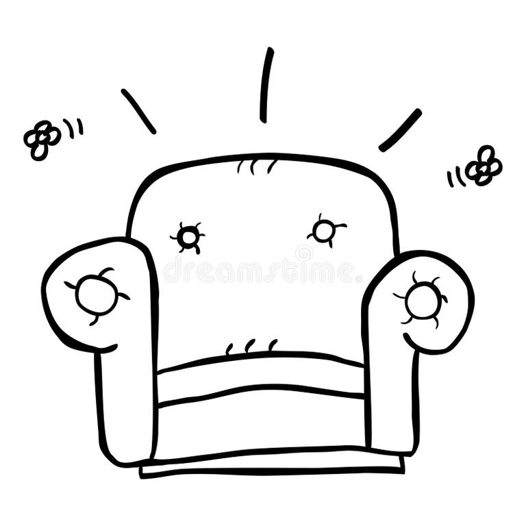 New Sofa, Simple Vector Hand Draw Sketch Doodle Stock Vector ...