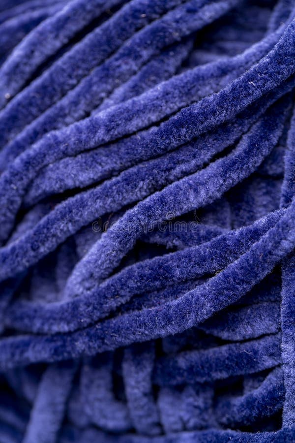 New Soft Blue Threads with Traces of Other Threads in Close-up Stock ...