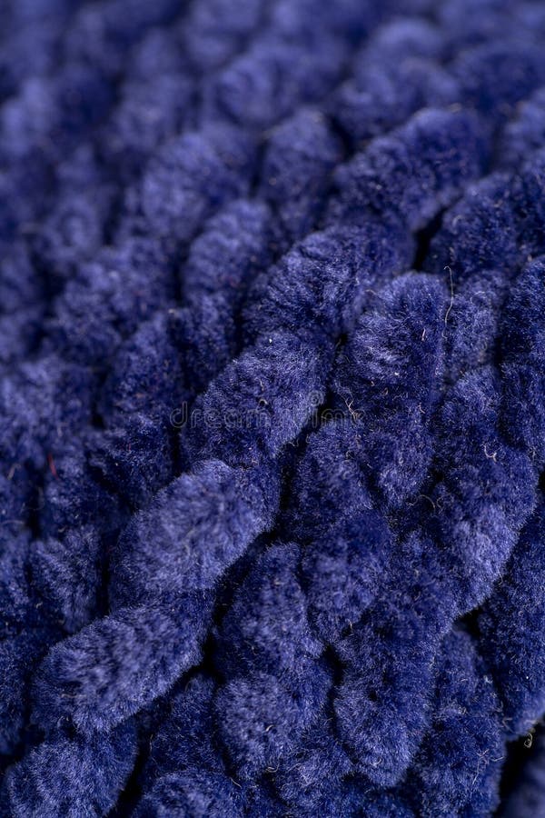 New Soft Blue Threads with Traces of Other Threads in Close-up Stock ...