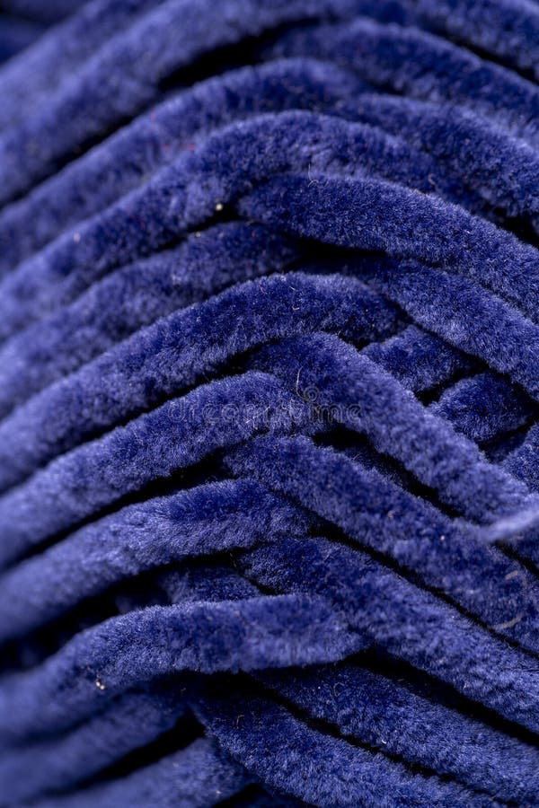 New Soft Blue Threads with Traces of Other Threads in Close-up Stock ...
