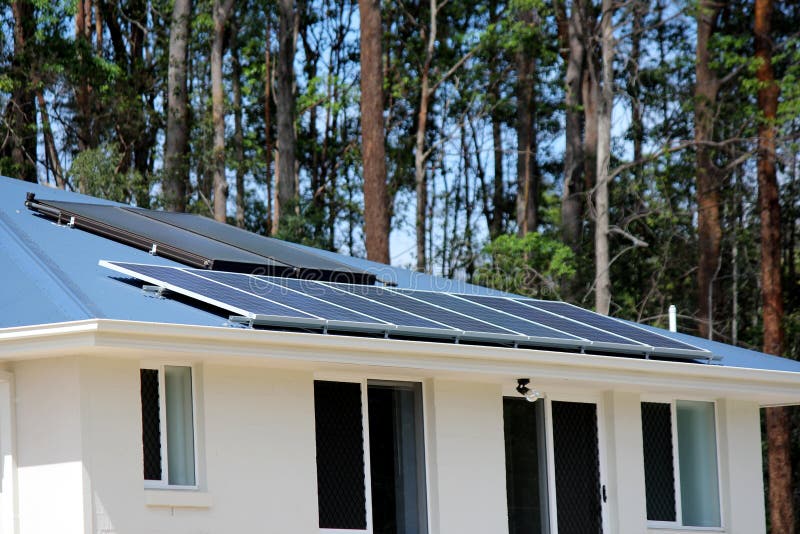 New Solar Panels 1 stock photo. Image of garage, modern - 42610814