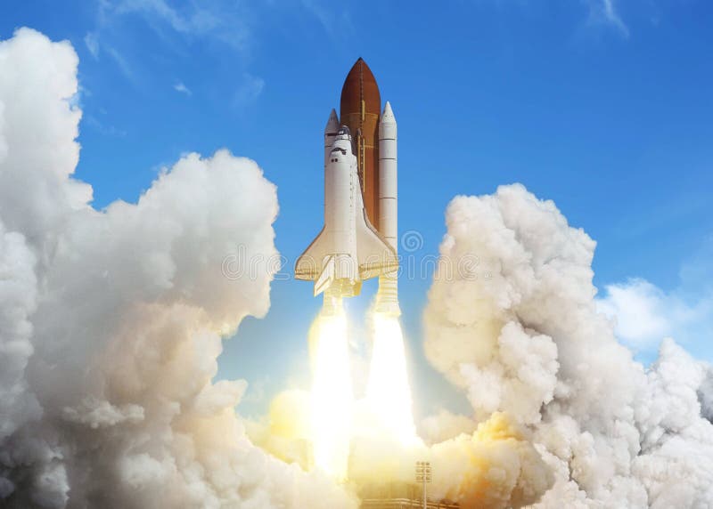 New Space Shuttle Rocket Successfully Launches and Takes Off into the ...