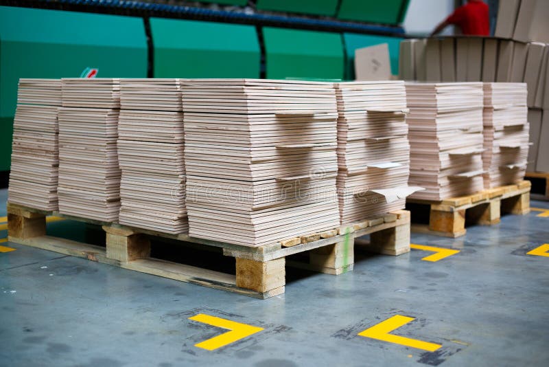 New Stacked Ceramic Tiles on a Pallet Stock Photo - Image of ...