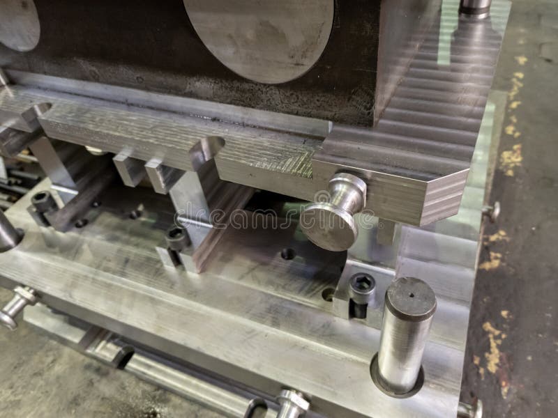 New Stamping Press Punch and Die Tool Set Stock Photo - Image of ...