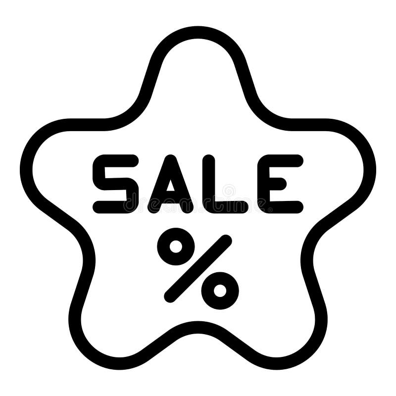 New Star Sale Icon Outline Vector. Code Price Stock Vector ...