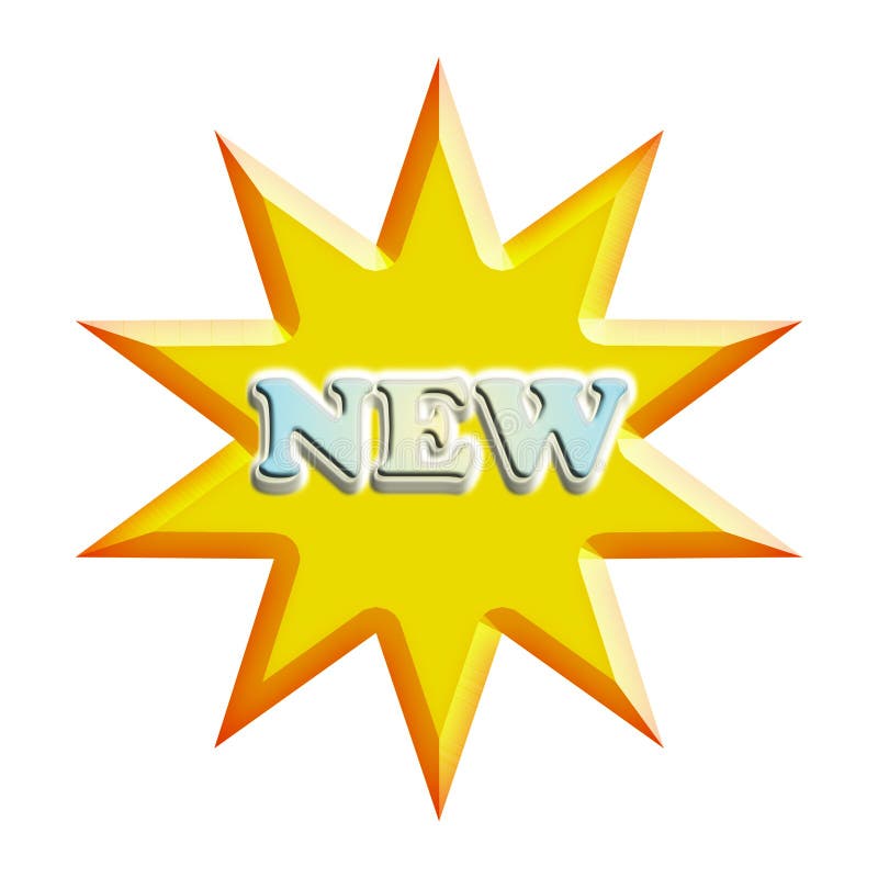 Star badge - New stock illustration. Illustration of color - 23991785