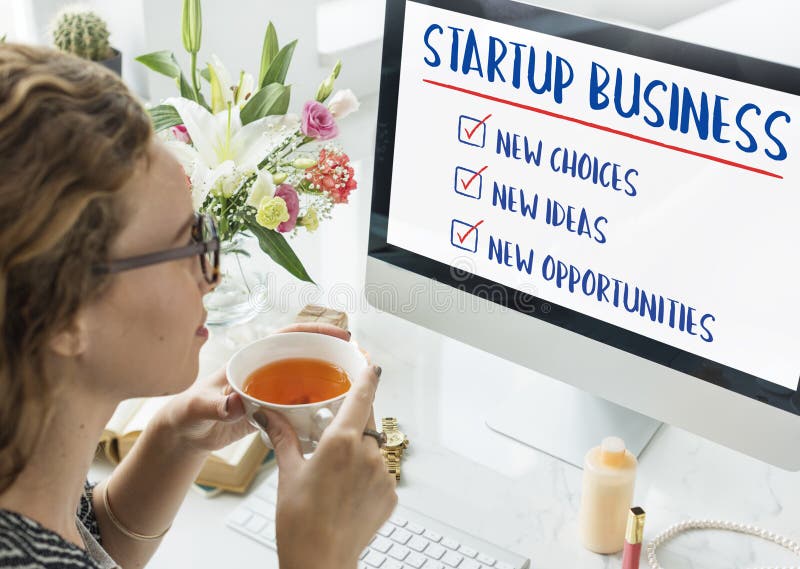 New Startup Business Opportunities Ideas Concept Stock Photo - Image of ...