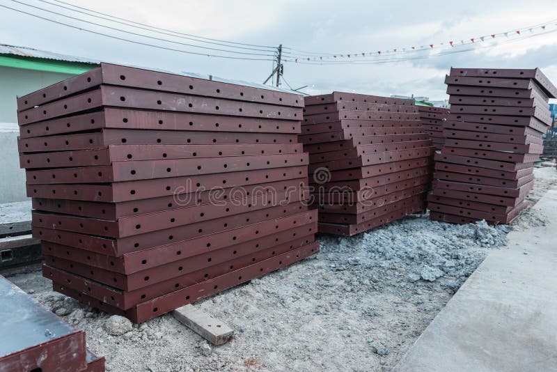 New Steel Formwork for Construction Стоковое Фото - изображение ...