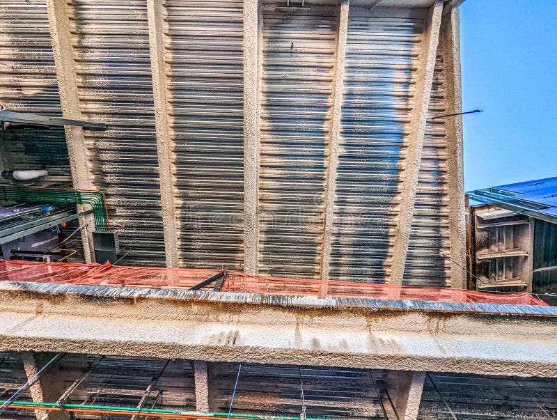 New Steel Frame Construction Project Unfinished Stock Image - Image of ...