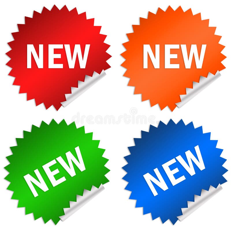 New sticker stock illustration. Illustration of announce - 13422173