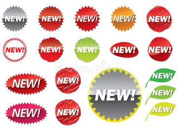 New sticker stock vector. Illustration of innovation - 13533401