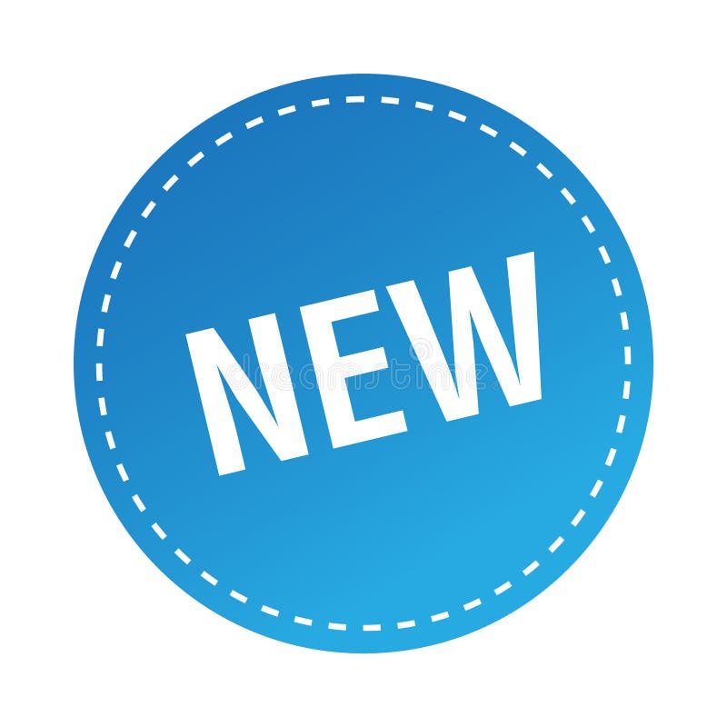 New sticker / stamp stock illustration. Illustration of icon - 123189206