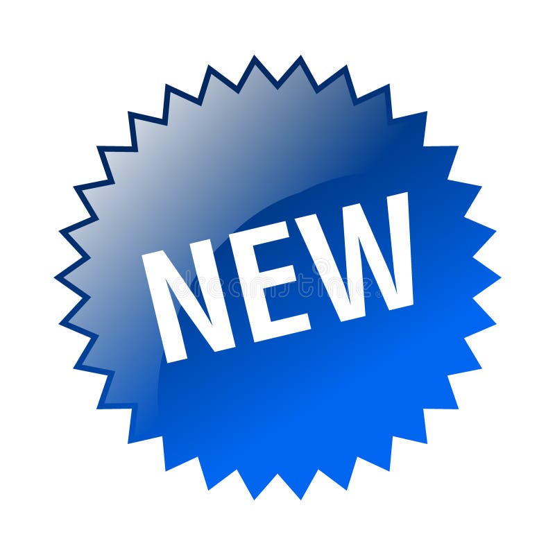 New sticker / stamp stock illustration. Illustration of icon - 123189206