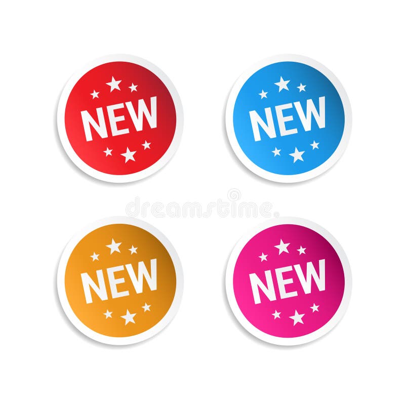 New Stickers Vector stock vector. Illustration of icon - 197133061