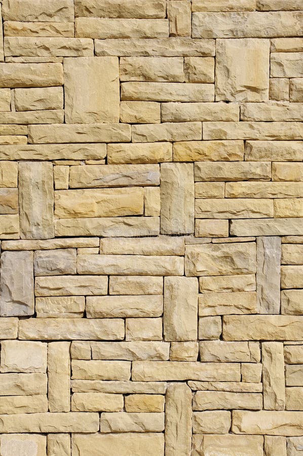 New Stone Cladding Plates on the Wall Stock Photo - Image of building ...