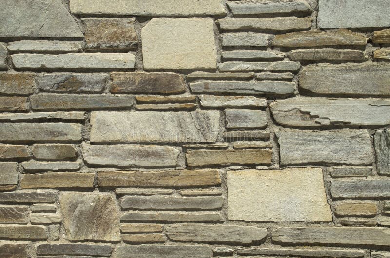 New Stone Cladding on a Wall Closeup Stock Photo - Image of closeup ...