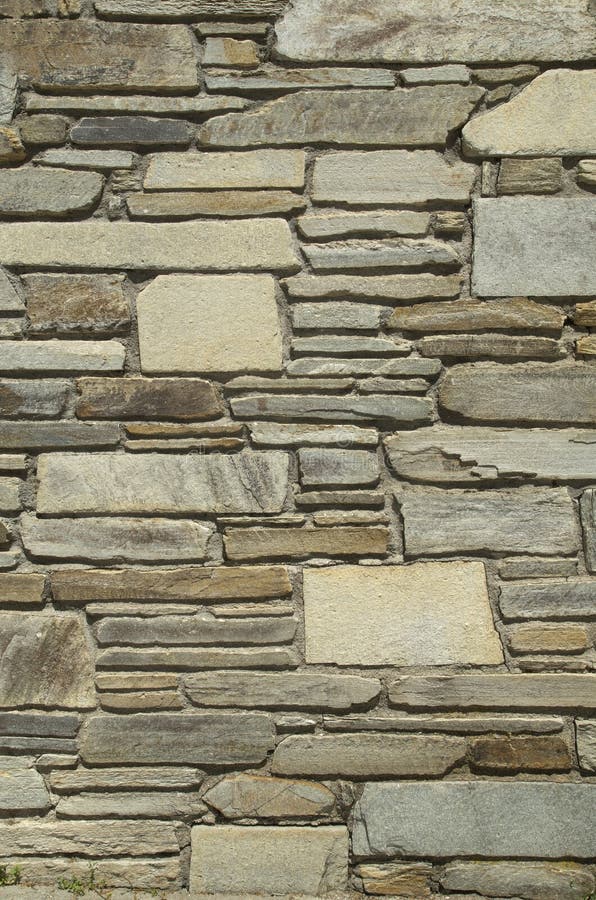 New Stone Cladding on a Wall Closeup Stock Photo - Image of pieces ...