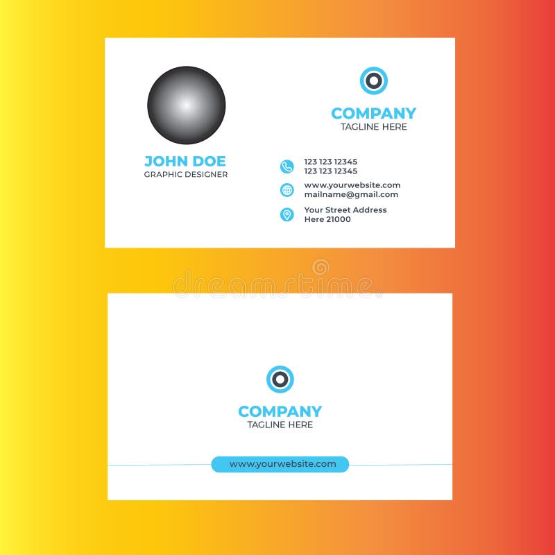New Style Business Card Template Stock Vector - Illustration of jpeg ...