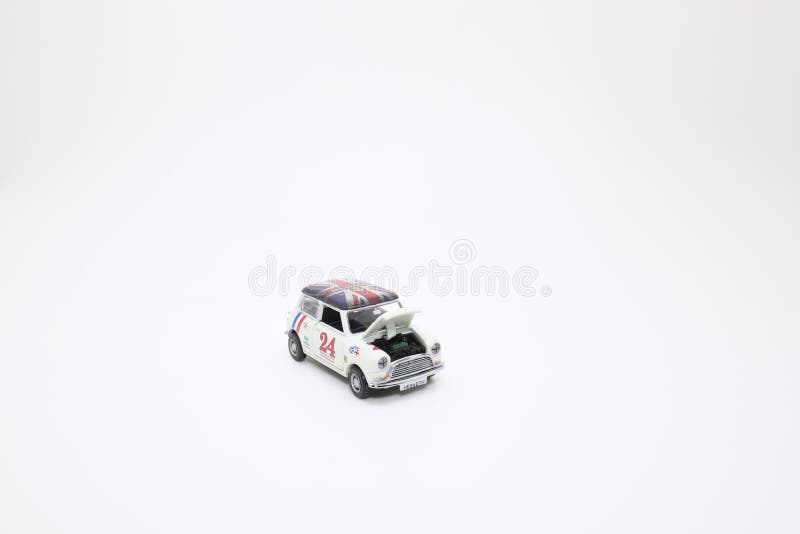 New Style Mini Cooper on a White Editorial Stock Image - Image of cast ...