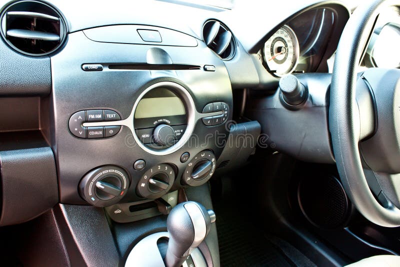 New Sub Compact Car Console Stock Image - Image of equipment, view ...