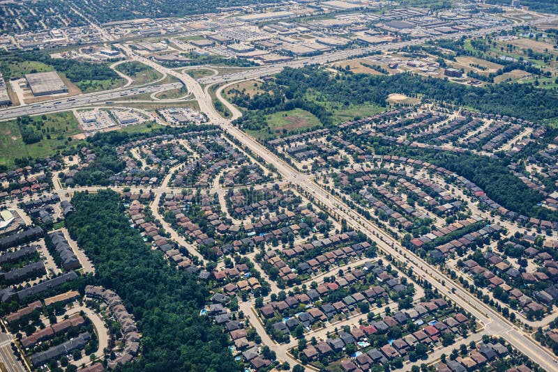 New Subdivision Development Stock Image - Image of road, view: 31291035