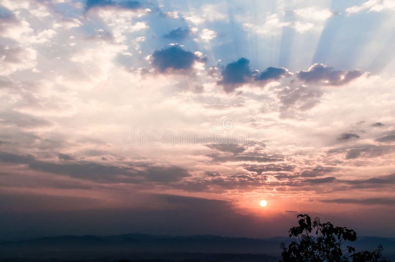 New Sun is Rising stock photo. Image of cloudscape, outdoor - 66441702