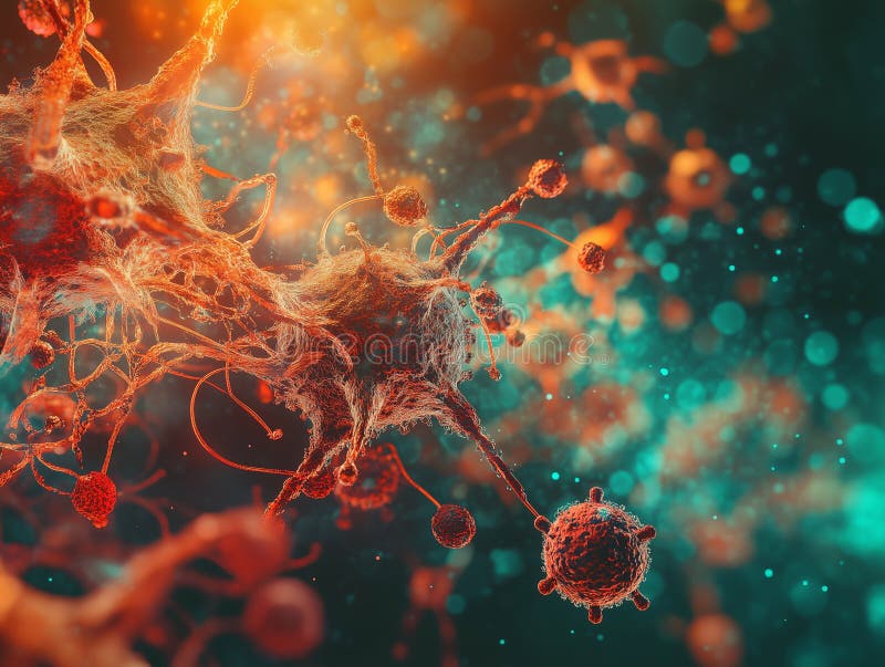 New, Super Virus, Under the Microscope. Danger of a Pandemic, Concept ...